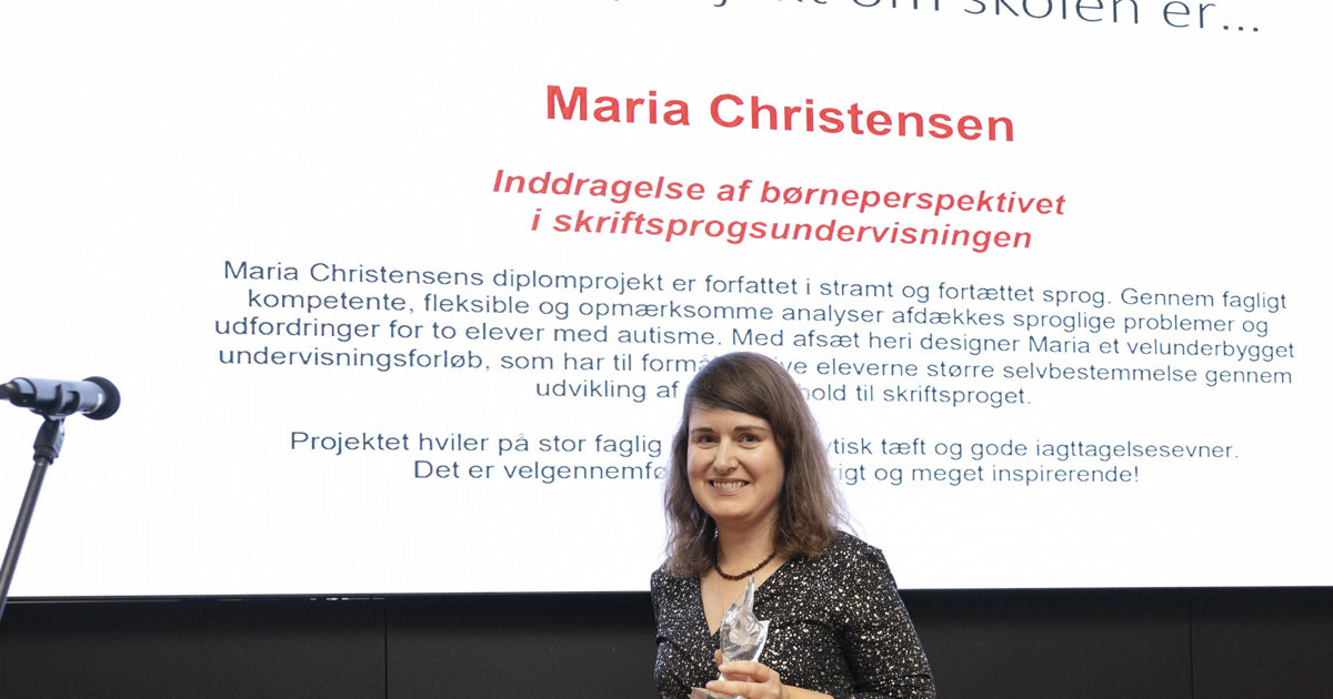 Lærer fra Herrestrup Skole i Odsherred har skrevet landets bedste diplomprojekt - Odsherred Kommune